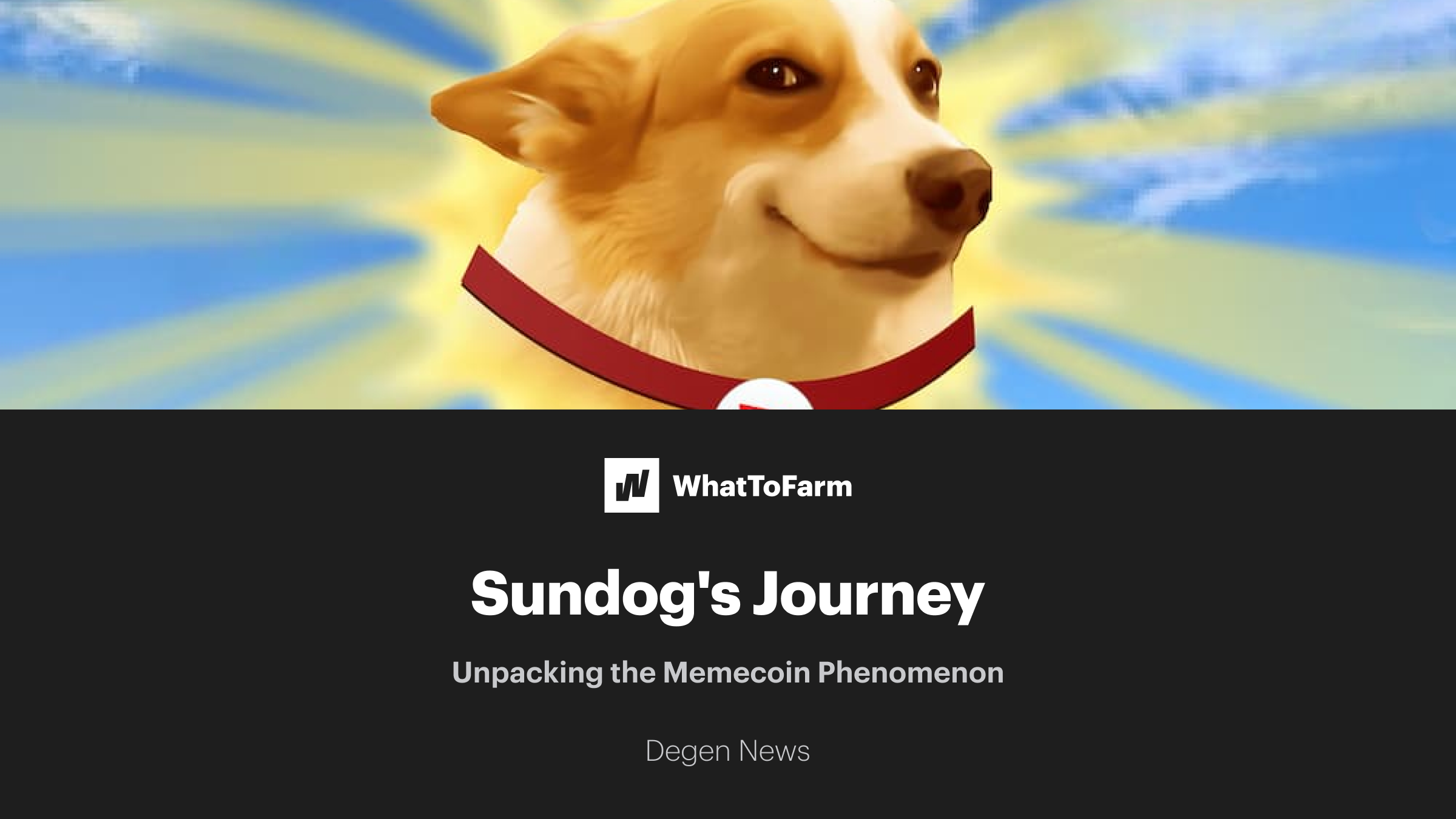 Sundog's Journey - WhatToFarm Blog